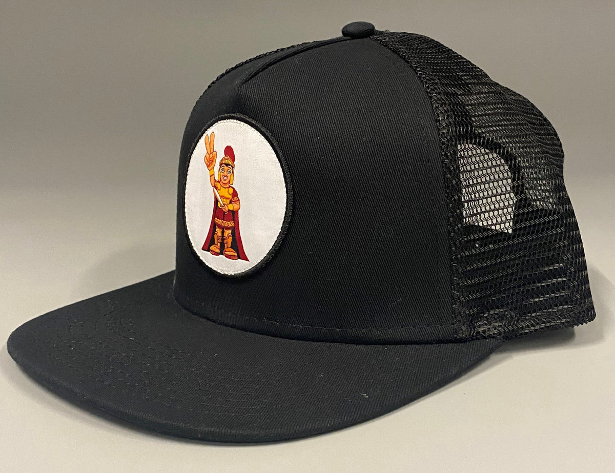 Adult Trojan Alphabet Trucker Hat - Black – The Trojan Alphabet Book